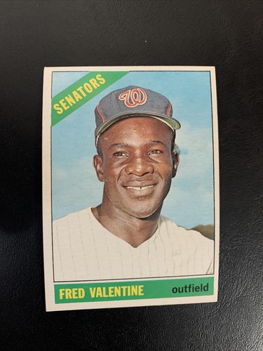 1966 Topps Set Break #351 Fred Valentine - WASHINGTON SENATORS ...