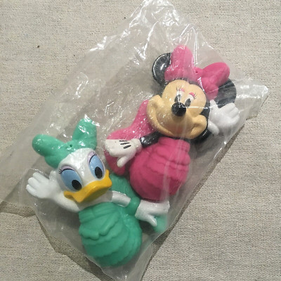 2011 Mattel Minnie Mouse & Daisy Duck 4" Squishy Baby Toys, New, Sealed ...