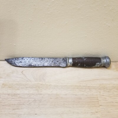 Vintage Aluminum And Steel 11 Inch Knife, Handmade? See Pics | eBay