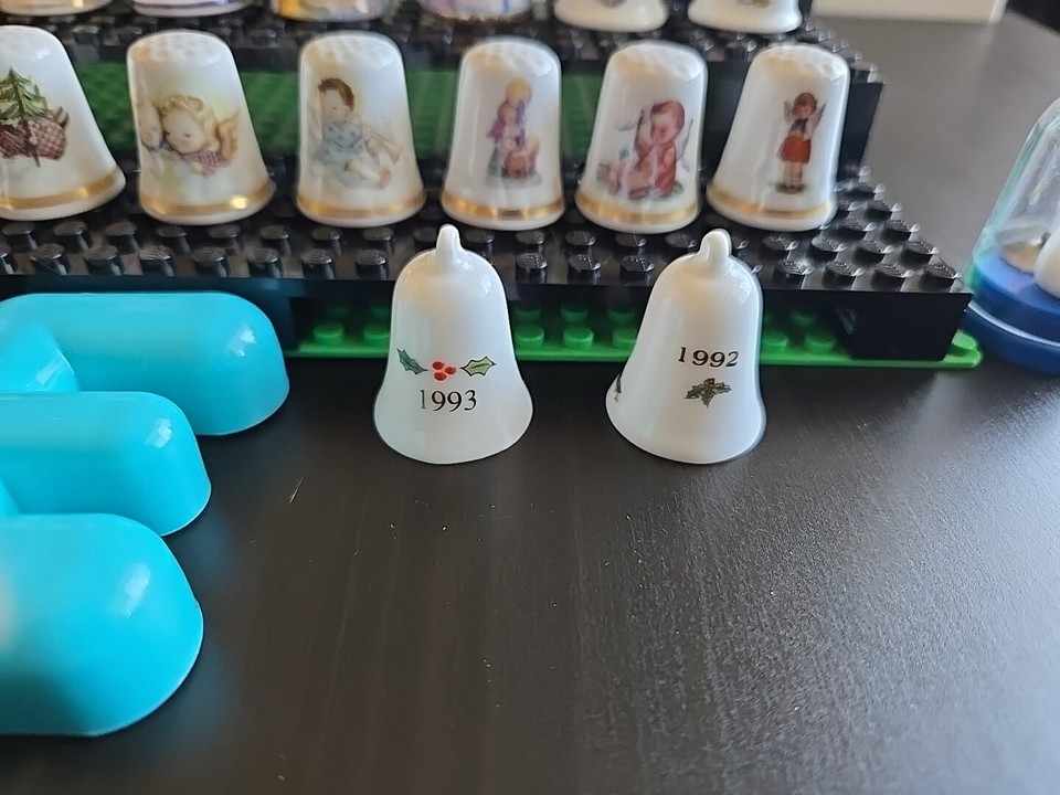 Lot Of 38 Thimbles - Collector Thimbles - Includes Various Moments ...