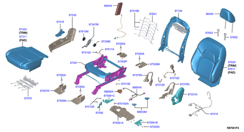 Nissan/INFINITI 87370-6TD3C Seat Cover (Left, Front) | eBay