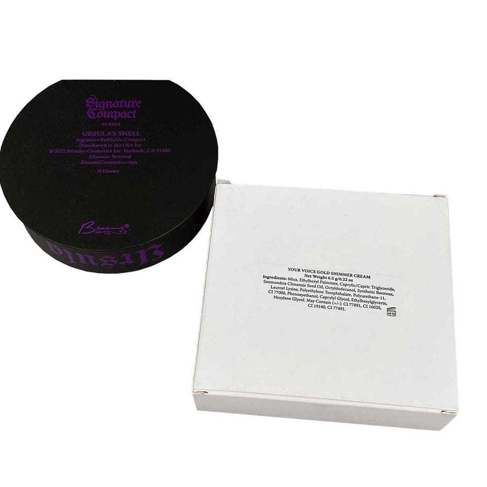 Besame Disney Villains Ursula's Shell Compact with Highlighter Little ...