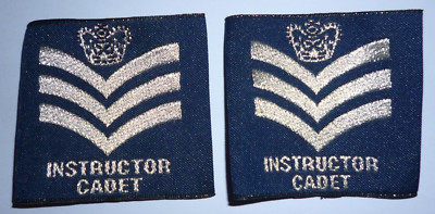 AIR TRAINING CORPS INSTRUCTOR CADET RANK SLIDES FLIGHT SERGEANT. | eBay UK