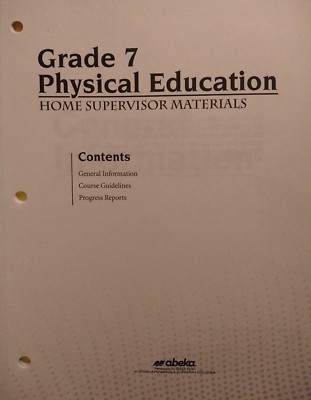 Abeka Grade 7 Physical Education Home Supervisor Materials | eBay