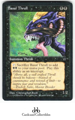 MTG Fallen Empires Basal Thrull (Rush) Moderately played Common | eBay