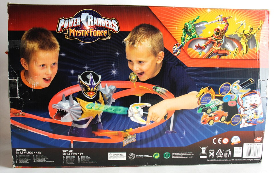 RARE POWER RANGERS MYSTIC FORCE RACING SET WITH CARS DICKIE NEW MIB ...