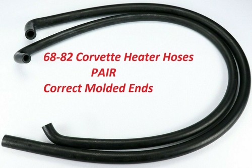 1968-82 Corvette Molded Heater Hose Set of 2 Hoses 5/8 and 3/4 ends C3 ...
