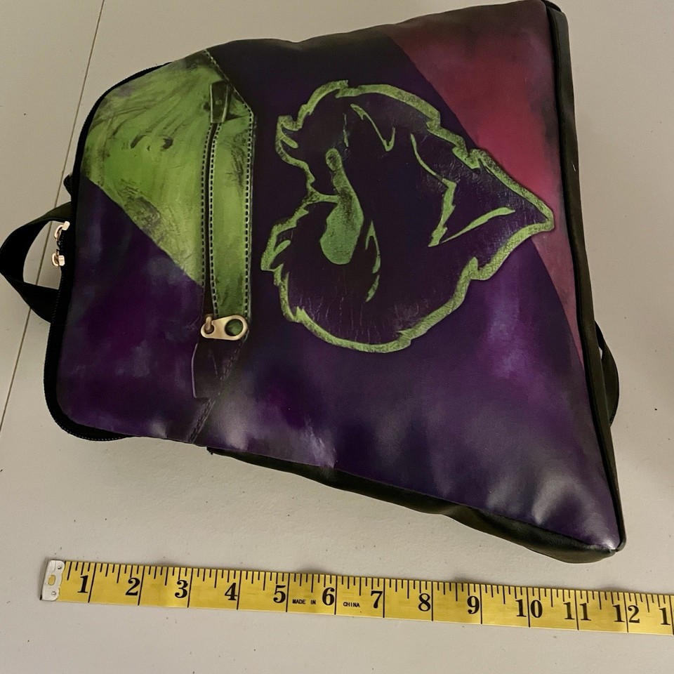 Disney Descendants 3 Mal Zippered Small Faux Leather Backpack Bag NWOT ...
