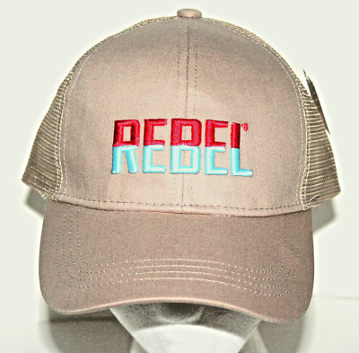 Rebel Lures Fishing Tournament Tan Mesh Trucker Baseball Cap Hat New ...