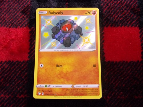 Pokemon TCG Shining Fates SV067/SV122 - Rolycoly - Shiny Holo Rare - NM ...