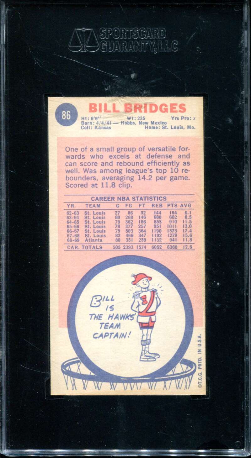 1969-70 Topps - #86 Bill Bridges (RC) for sale online | eBay