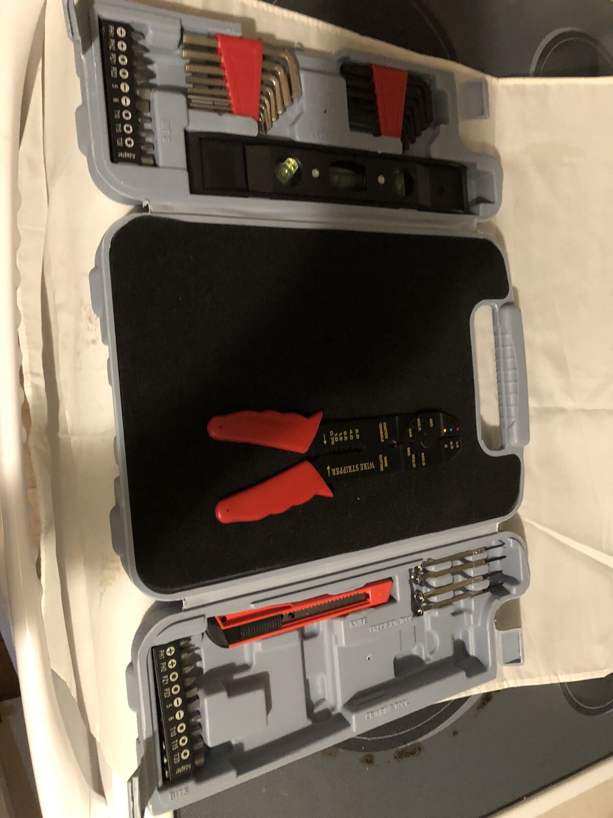 130 pc Tool Set & Case Auto Home Repair Kit DIY Stalwart Household Hand ...