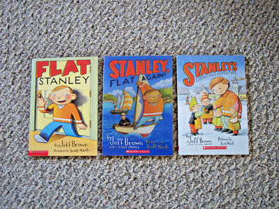FLAT STANLEY SERIES BY JEFF BROWN LOT OF 3 FLAT STANLEY/FLAT AGAIN ...