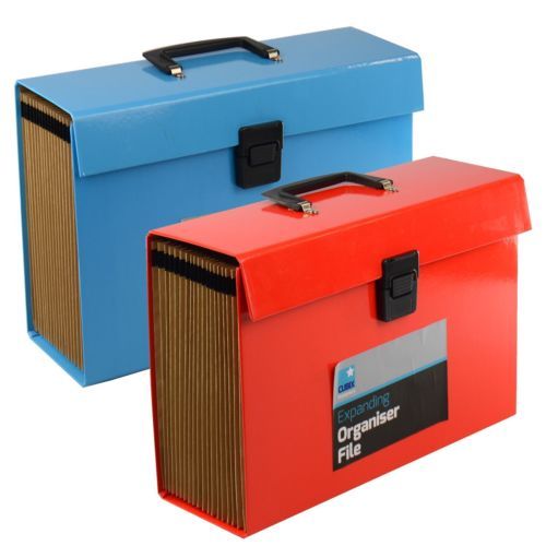 A4 Metal File Filing Box Storage Lockable 5 Suspension Files Tidy File ...