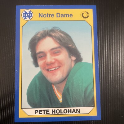 1990 Collegiate Collection Notre Dame Pete Holohan Notre Dame Fighting ...