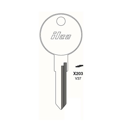 ILCO Uncut Key Blank Fits for Volkswagen - V37 - VO-2.P (10 Pack) | eBay