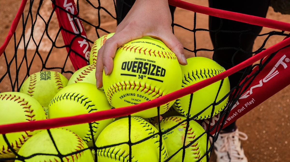 12 Inch Training Softballs ABAJI Softball 4-Pack - 12 Inch Practice ...