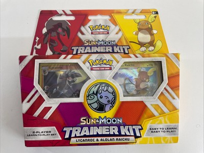 Pokémon TCG: Sun & Moon Trainer Kit Lycanroc & Alolan Raichu Card Game ...