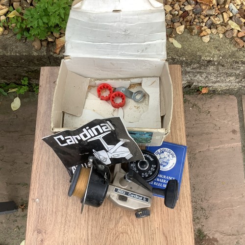 ABU GARCIA CARDINAL 6X SPINNING REEL in BOX Made in SWEDEN s/n 801100 ...