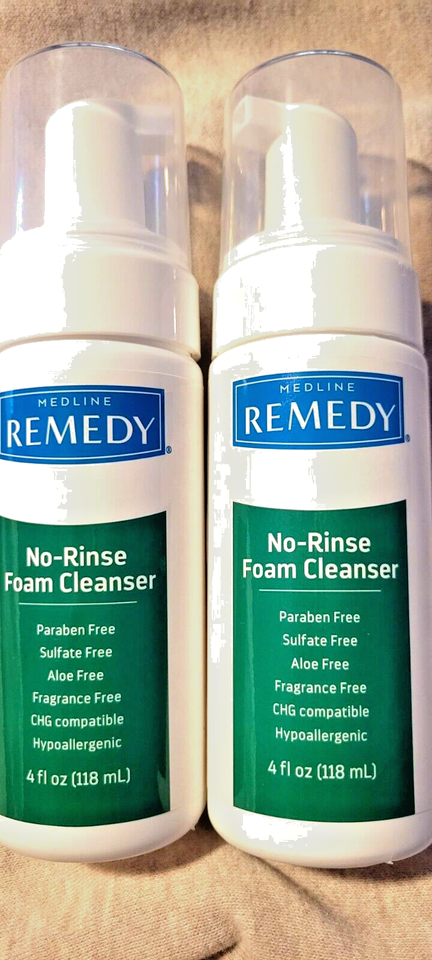 Medline Remedy Cleanser Sensitive Skin No Rinse Foam Hair & Skin 4 Oz ...