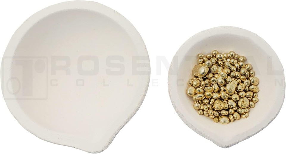 Heat Resistant Ceramic Melting Crucibles Set - Ideal for Gold & Silver ...