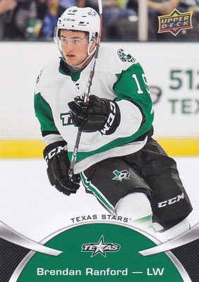 BRENDAN RANFORD 2015-16 15-16 UPPER DECK AHL BASE #35 TEXAS STARS ! | eBay