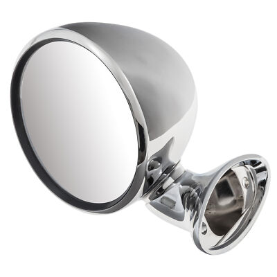 Classic Mini Door Mirror LH Bullet racing style Chrome Tex Automotive ...