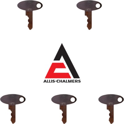 5 Allis Chalmers Tractor Ignition keys 5015 5020 5030 5215 5220 5230 ...