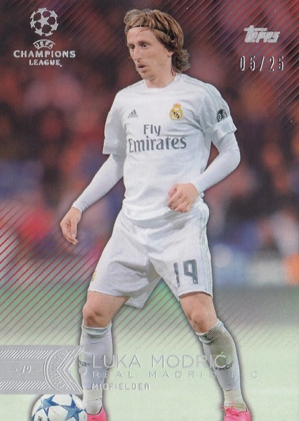 2015-16 Topps UCL Showcase - Red #12 Luka Modric /25 for sale online | eBay