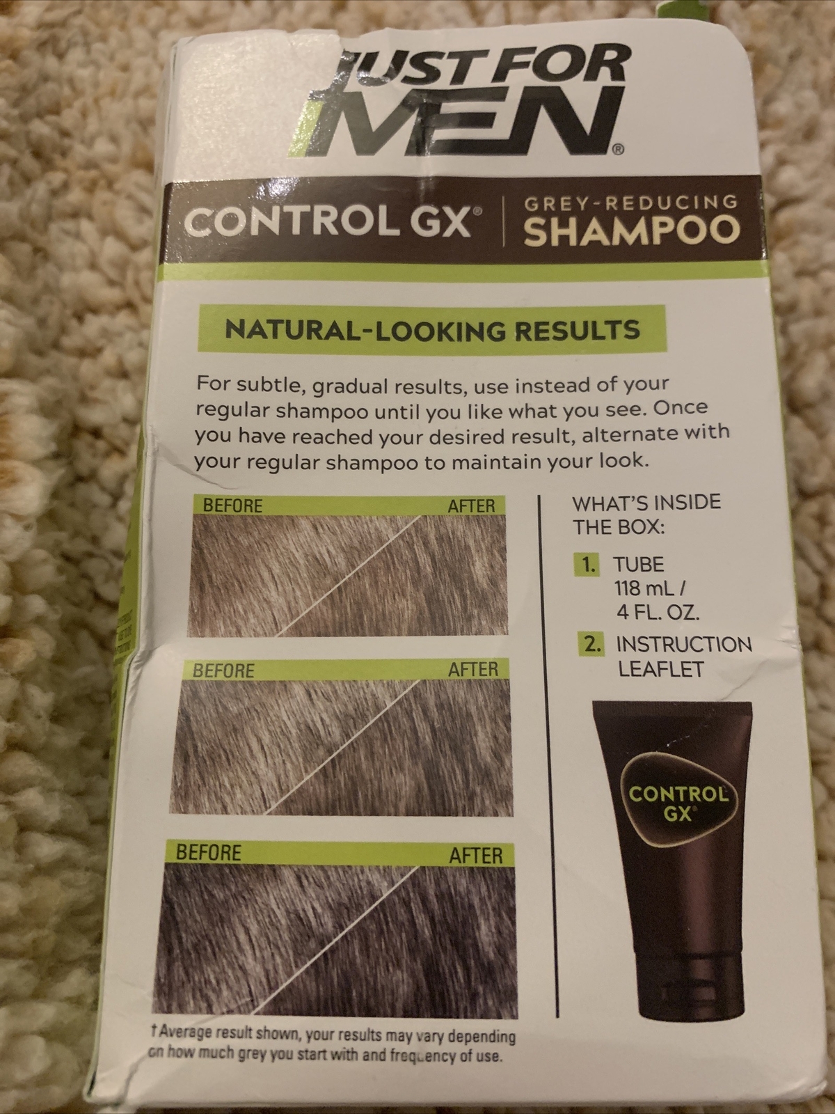 Just For Men Control GX Grey Reducing Daily Shampoo Gradual Hair Color ...