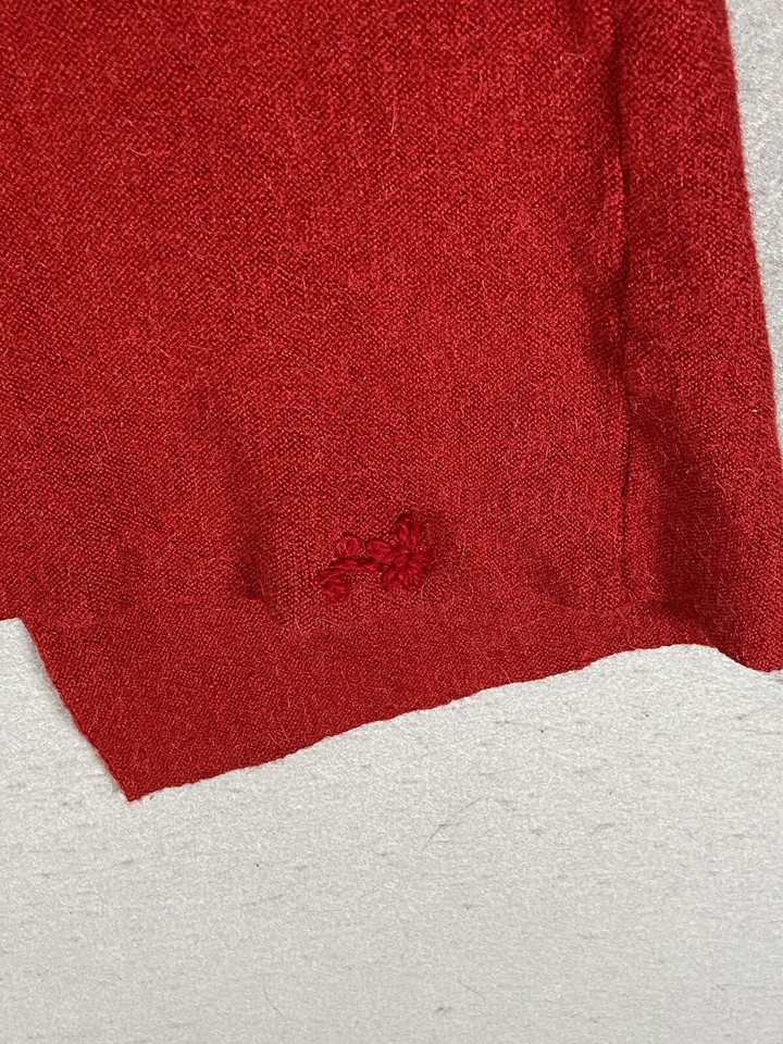 Beyond Threads Alpaca Wool Blend Cardigan Sweater Women’s S Red Peru ...