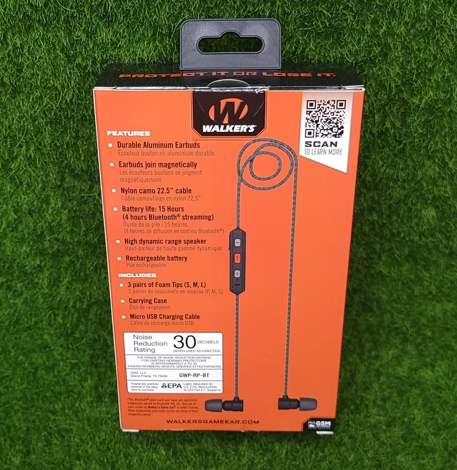 Walkers Rope Ear Neckband Flexible Bluetooth Headset & Carrying Case ...