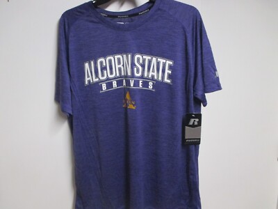ALCORN STATE BRAVES RUSSELL ATHLETIC MENS CLASSIC LOGO T SHIRT (XL) NWT ...