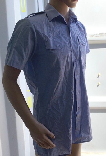 RAF Blue Short Sleeve Shirt Royal Air Force British Army Surplus Cadets ...