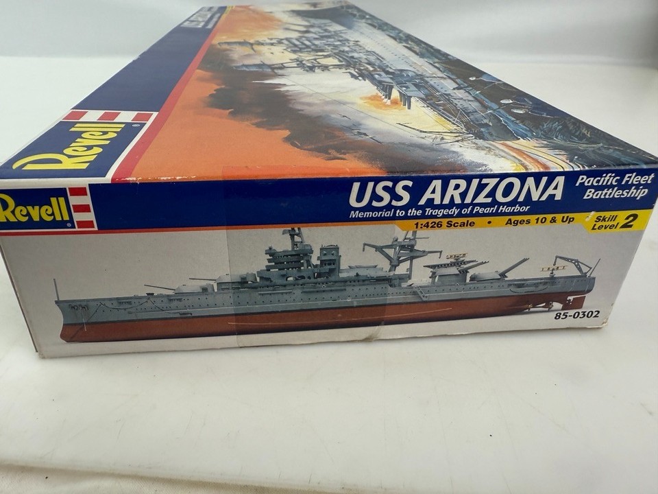 Revell 1:426 USS Arizona Battleship Plastic Model Kit 85-0302 | eBay
