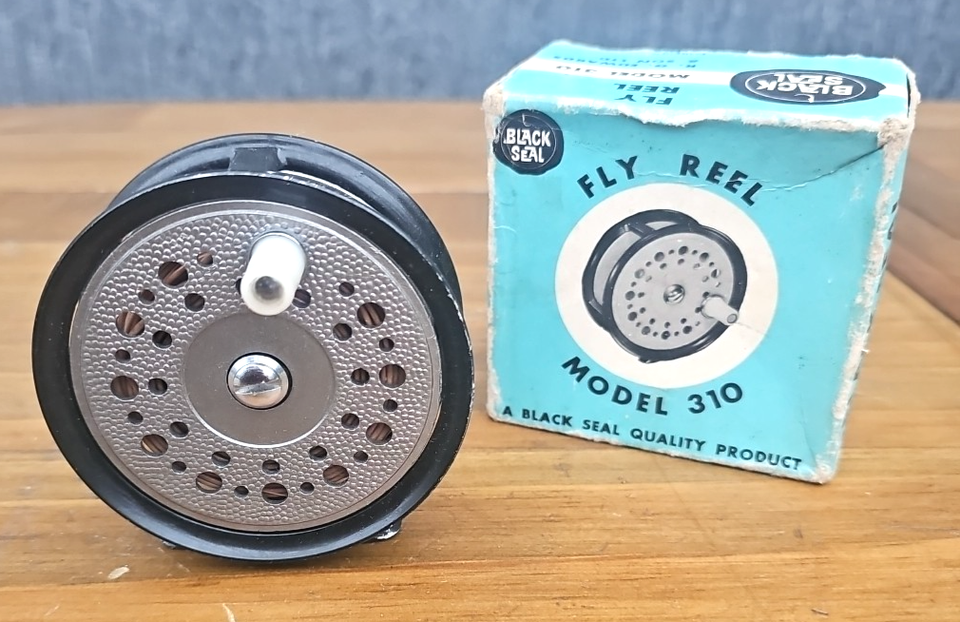 VTG FISHING REELS INC SHAKESPEARE, BLACK SEAL FLY REEL & LEEDA ...