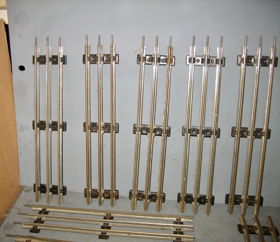 Lot of 14 Straight + 7 Curved 3-Rail Track ~ Marx, Lionel ~ O Gauge ...