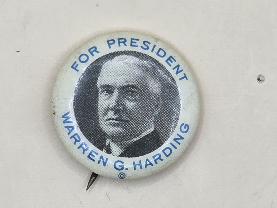 WARREN HARDING-Campaign Pin Pinback Political Button President Election ...