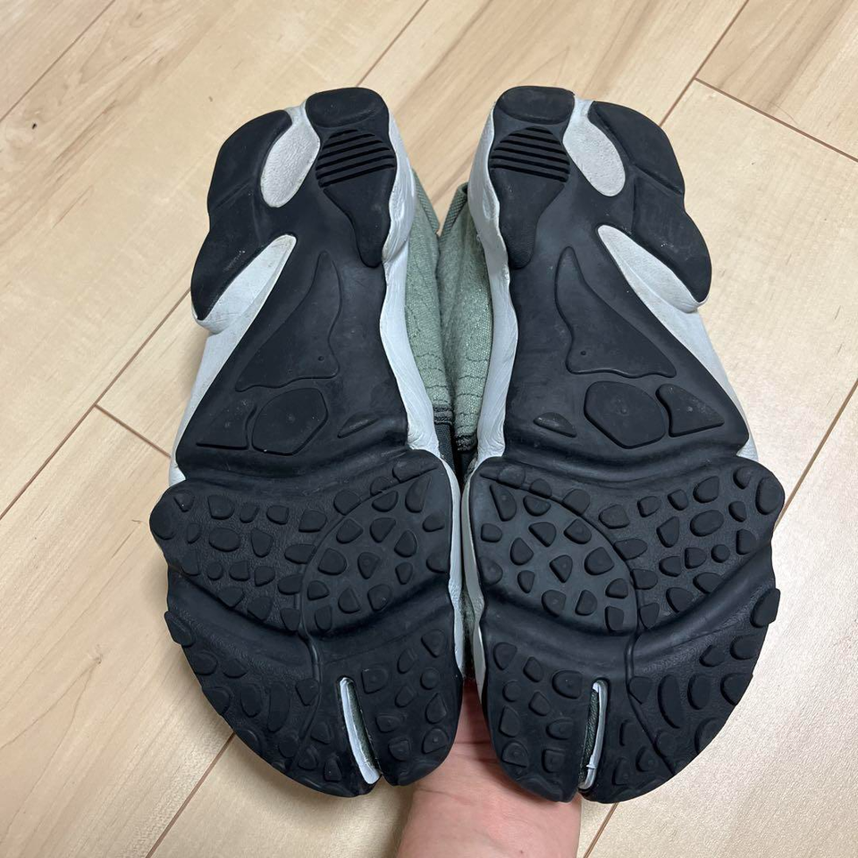 Nike Air Rift Split Toe Sneakers Gray Green Men's Casual Shoes 2014 US ...