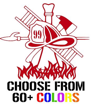 Fire Dept Fireman Firefighter Law Enforcement Pride Vinyl Decal Sticker ...