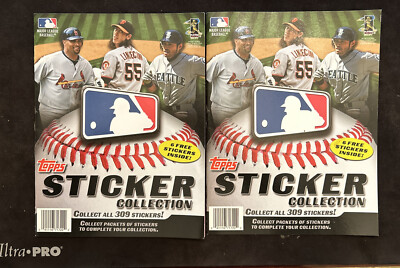 (2) 2011 TOPPS MLB BASEBALL STICKER COLLECTION ALBUM + 6 STICKERS NEW ...