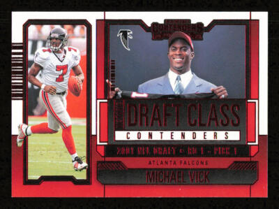Michael Vick 2023 Contenders Historic Draft Class Red Foil #HDC-MV ...
