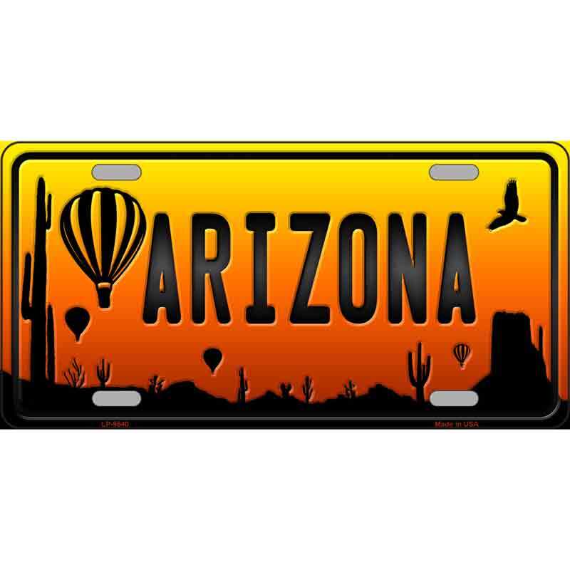 Balloon Arizona Scenic Novelty Metal License Plate Tag LP-9540 | eBay
