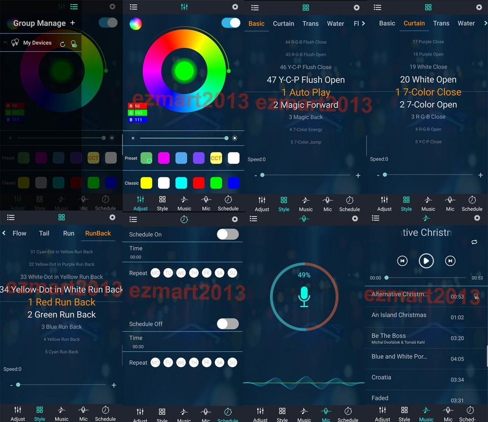 BT 4x90mm 3.54" Cotton Hex Halo Ring Angel Eye Flow Chase RGB Hexagon Switch DRL | eBay