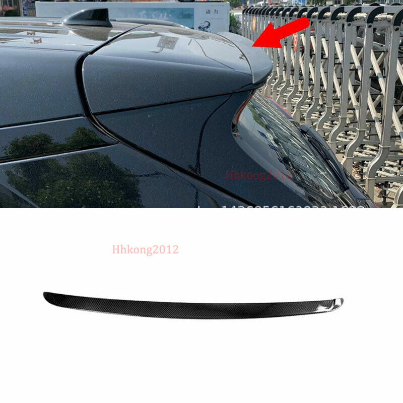 For Toyota RAV4 2019-2021 ABS Carbon Style Rear Roof Spoiler Wing Lip ...