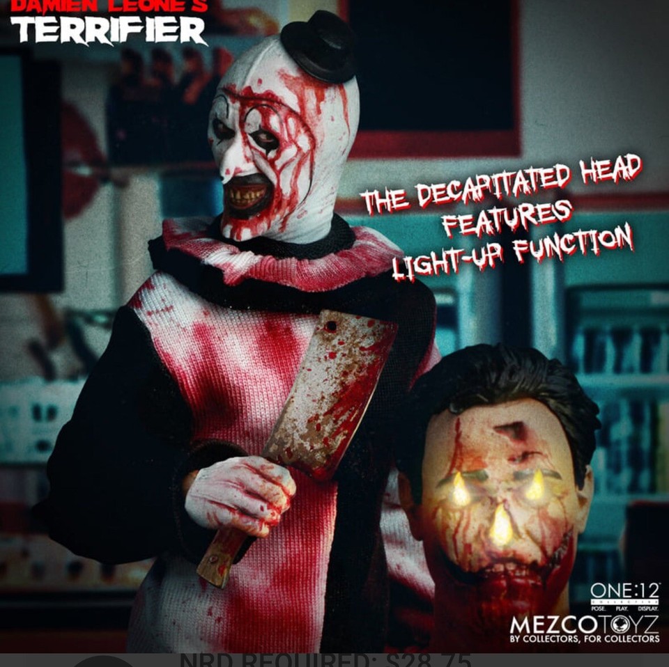 Mezco one:12 Terrifier: Art the Clown - Deluxe Edition Preorder | eBay