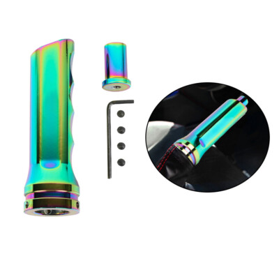 1Pcs Universal Neo Chrome Aluminum Car Handle Hand Brake Sleeve ...