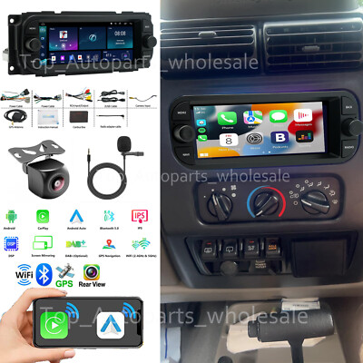 Android Car Stereo Radio Carplay GPS For Dodge Ram Jeep Grand Cherokee ...