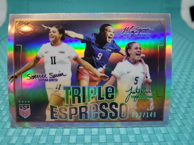 /149 Refractor - 2024 USWNT Parkside Triple Espresso Swanson Smith ...