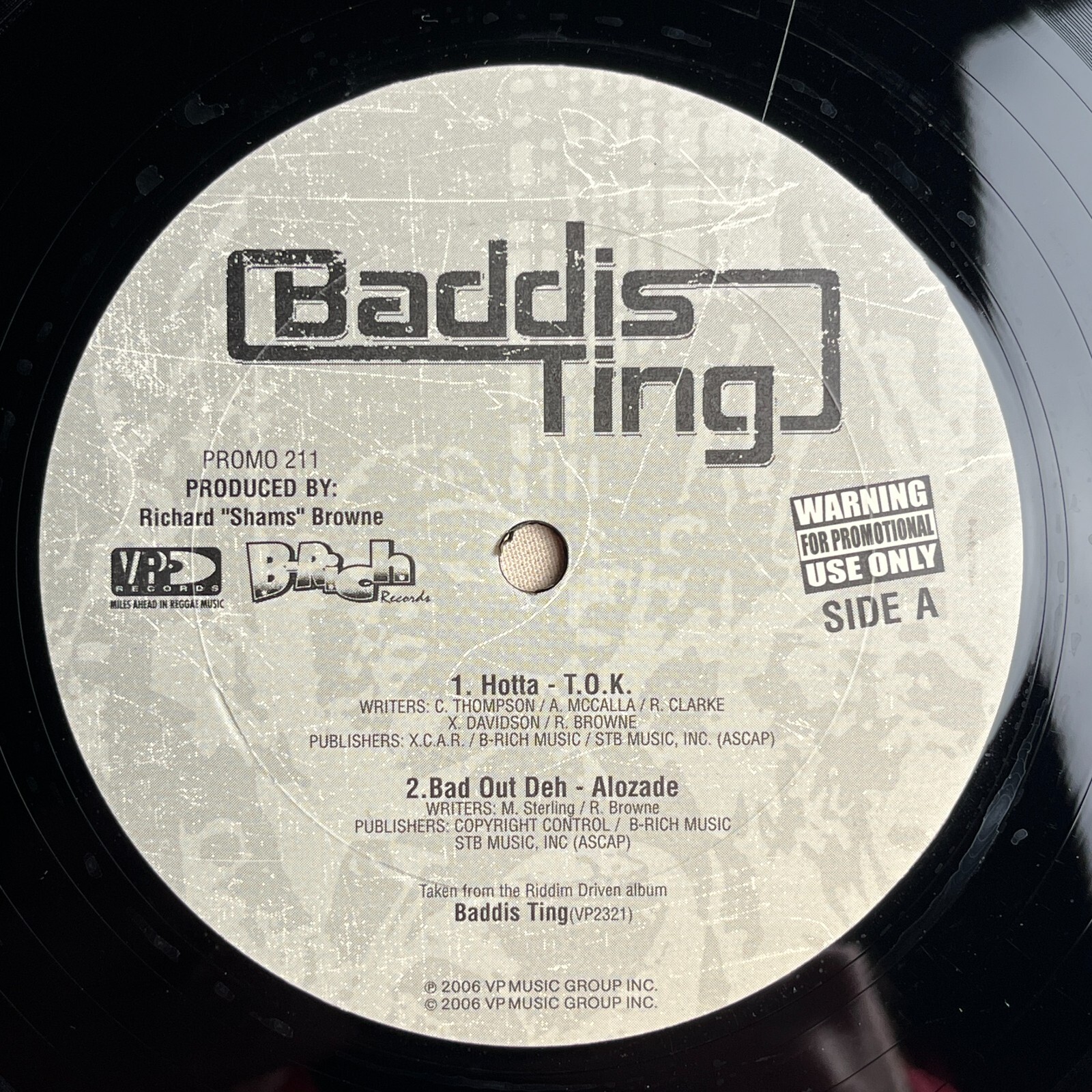 VARIOUS Baddis Ting 2006 Vinyl Maxi-Single VP Records Promo 211 - VG+ ...